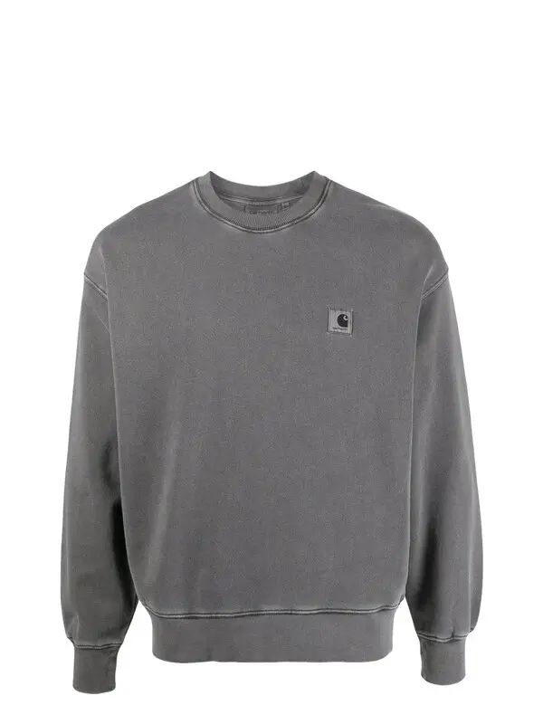 Carhartt Work In Progress Nelson Cotton Sweatshirt - Grey