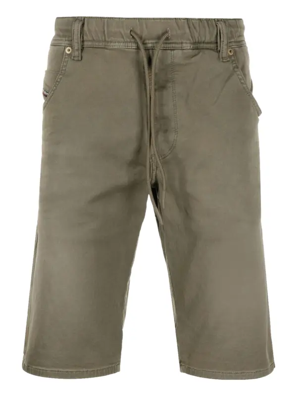 Diesel Drawstring Denim Shorts - Green