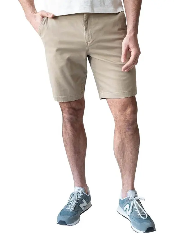 DEVIL-DOG DUNGAREES 9-inch Performance Stretch Chino Shorts - Rugged Tan
