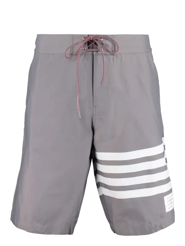 Thom Browne 4-bar Swim Shorts - Grey