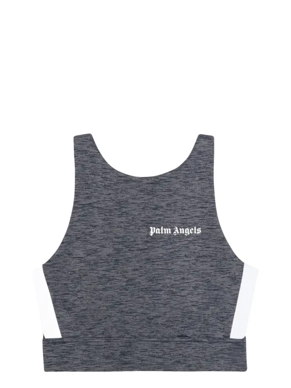 Palm Angels Logo-print Training Top - Grey