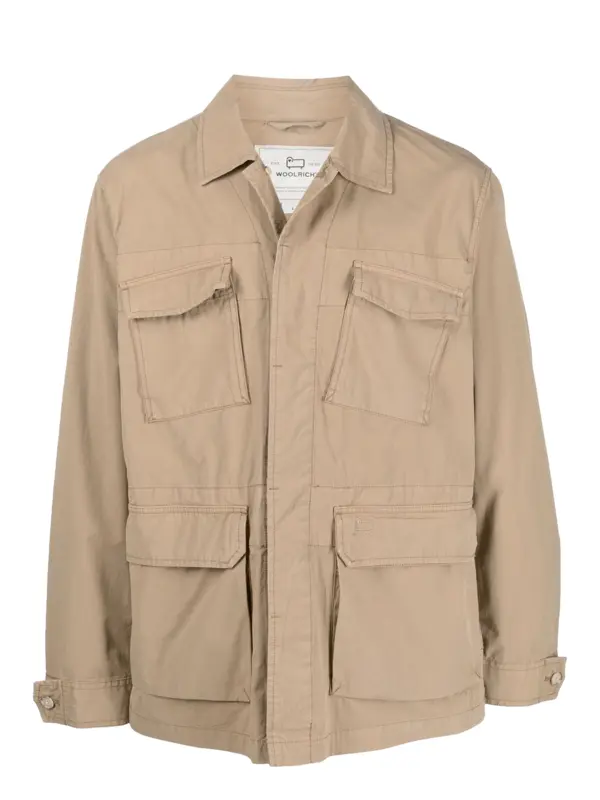 Woolrich Field Cotton Jacket - Brown