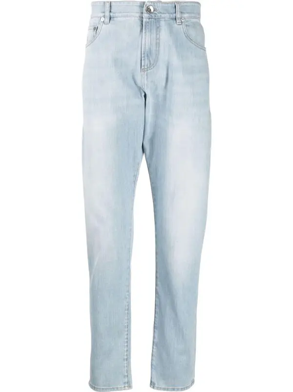 Brunello Cucinelli Straight-leg Denim Jeans - Blue