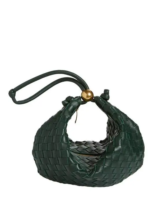 Bottega Veneta Medium Half Moon Bag - Raintree-gold
