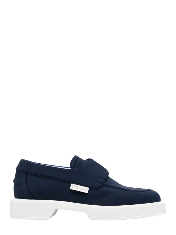 LE SILLA Yacht Slip-on Leather Loafers - Blue