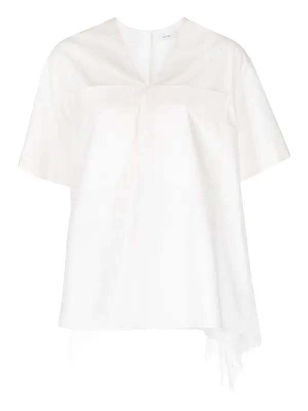 Goen.j Short Sleeve Blouse - White