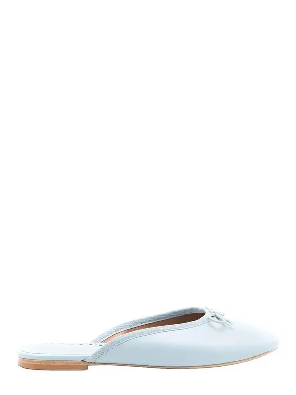STUDIO CHOFAKIAN Leather Sarita Mules - Blue