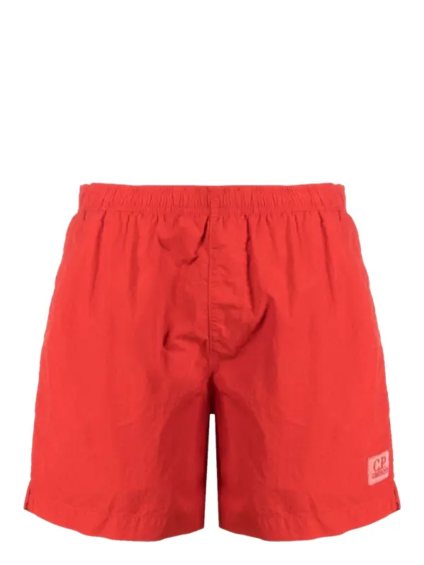 C.P. COMPANY Logo-patch Swimming Shorts - Red