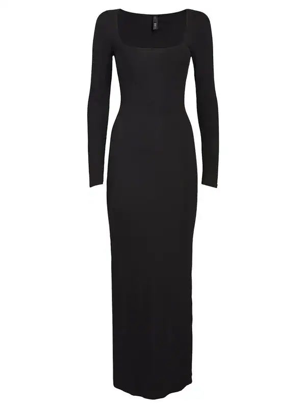 knee length dresses for ladies Halter Mesh Maxi Dress Praslin Sunset Praslin Sunset / Large main image 0