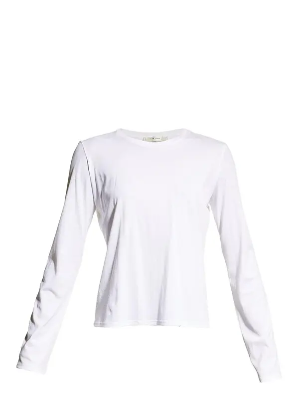 THE ROW Sherman Long-sleeve Cotton Tee - Bright White