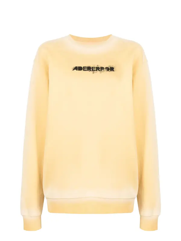 ADER ERROR Logo-print Oversized Sweatshirt - Yellow