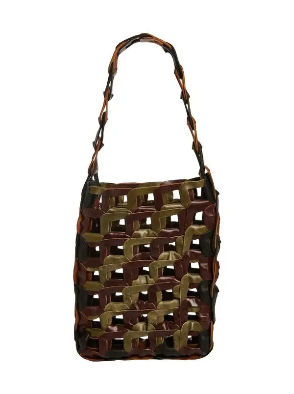 SC103 Medium Links Leather Tote - Cask