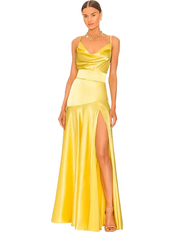 Bronx And Banco X Maxi Dress - Canary Yellow