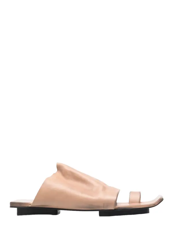 UMA WANG Open-toe Leather Sandals - Neutrals
