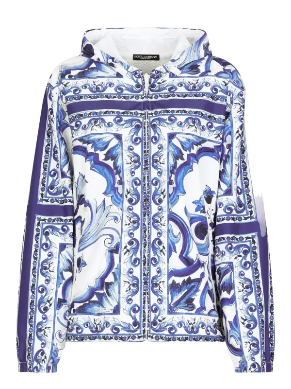 Dolce & Gabbana Majolica-print Windbreaker - Multicolor