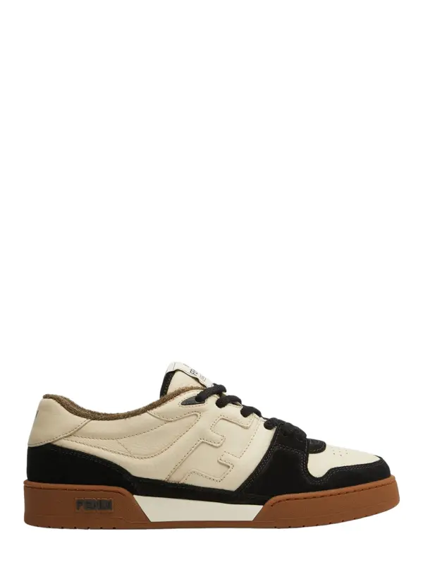 Fendi Match Leather Low-top Sneakers - Black Milk