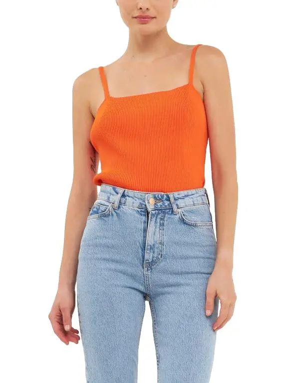 GREY LAB Classic Rib Tank - Orange