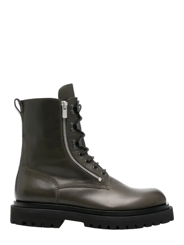 Officine Creative Ultimate Zip-detail Boots - Green