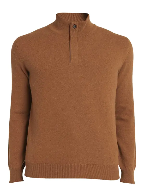 Zegna Cashmere Quarter-zip Sweater - Foliage