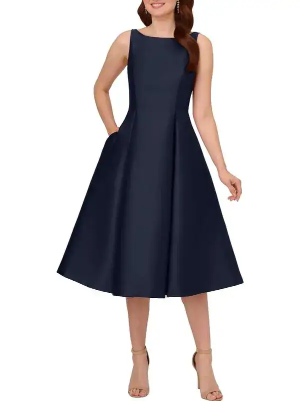 green emerald velvet dress Redefined Midi Fit & Flare Dress – Her Style Exclusive