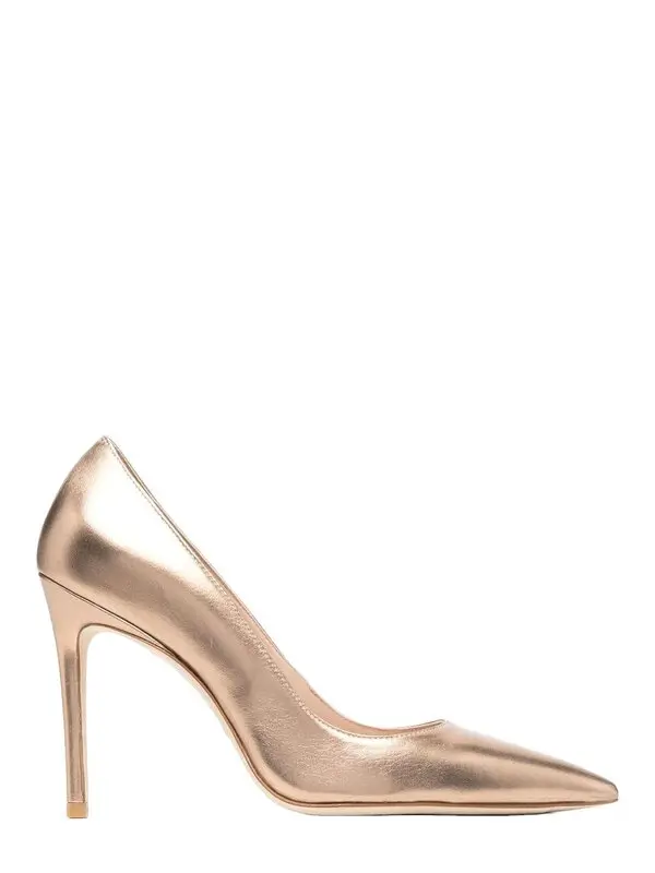 STUART WEITZMAN Metallic Leather Pumps - Neutrals
