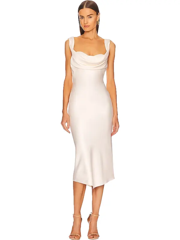 MICHAEL COSTELLO Kylen Midi Dress - Ivory