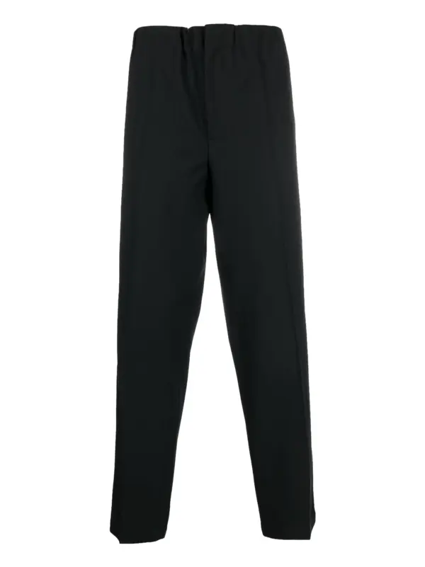 JIL SANDER Pleated Straight-leg Trousers - Black