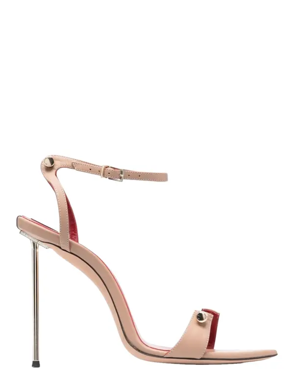 HARDOT 120mm Bar-detail Sandals - Neutrals