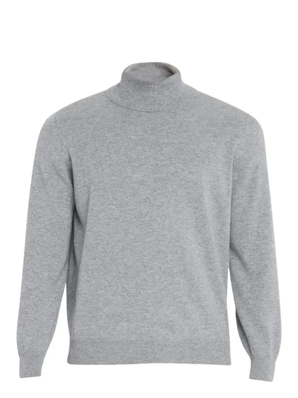 Brunello Cucinelli Cashmere Turtleneck Sweater - Grey