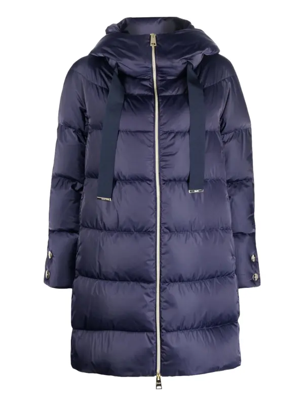 Herno Raso Hooded Padded Coat - Blue