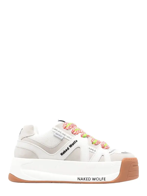 NAKED WOLFE Platform Sneakers - White