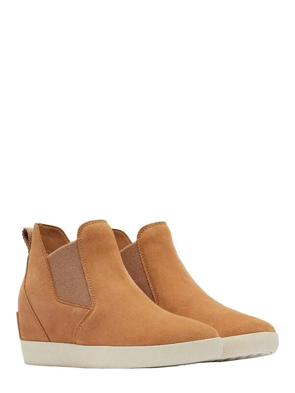 Sorel Out N About Slip-on Wedge Shoe Ii - Tawny Buff/chalk