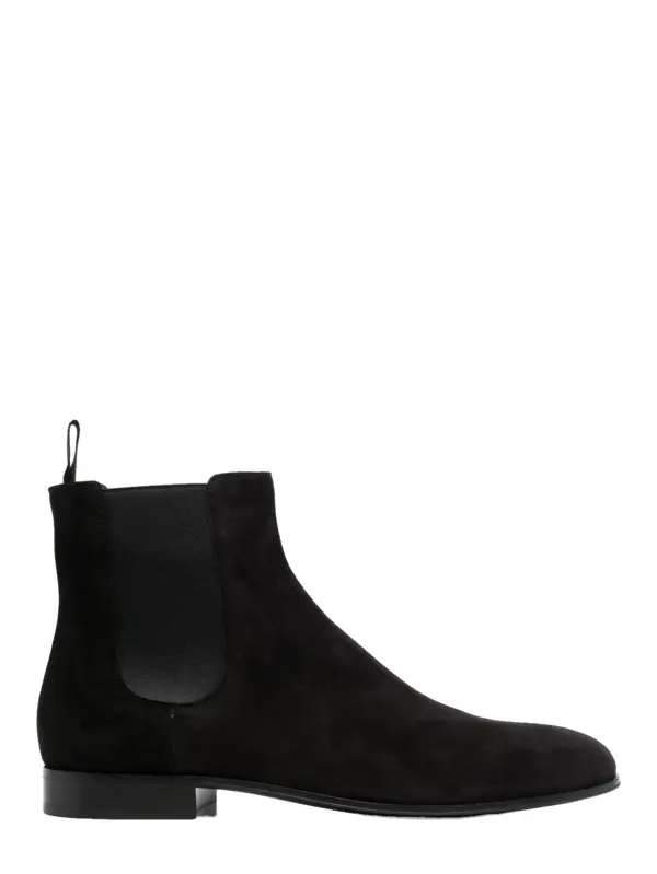 GIANVITO ROSSI Alain Suede Ankle Boots - Black