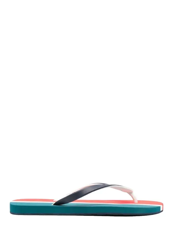 Orlebar Brown Haston Stripe Flip Flops - Blue
