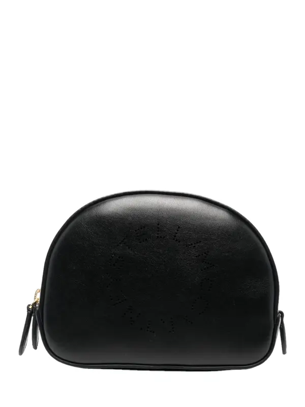 Stella McCartney Perforated Logo Makeup Bag - Black