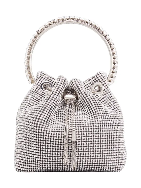 JIMMY CHOO Bon Bon Top Handle Bag - Silver