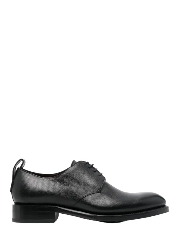 Brioni Leather Derby Shoes - Black