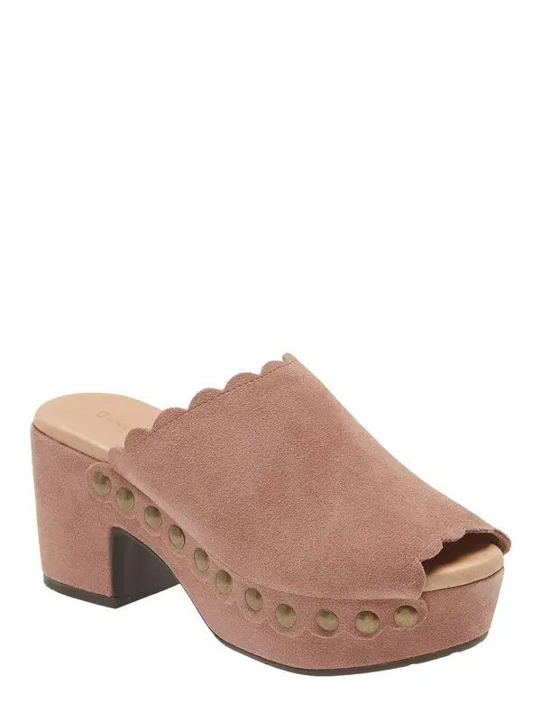 CHOCOLAT BLU Genessis Platform Clog - Plum Suede