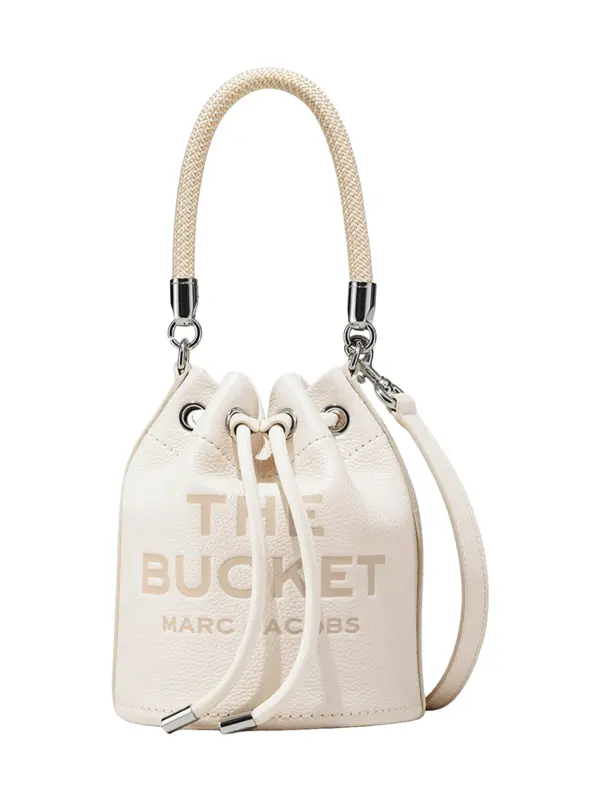 Marc Jacobs Leather Bucket Bag - Cotton/silver