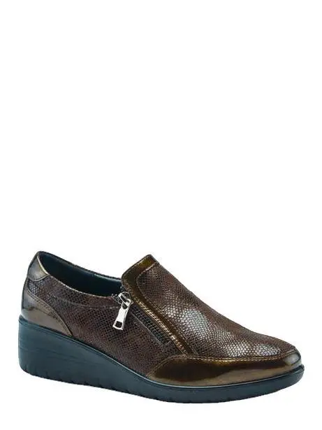 SPRING STEP SHOES Concha Wedge Sneaker - Brown