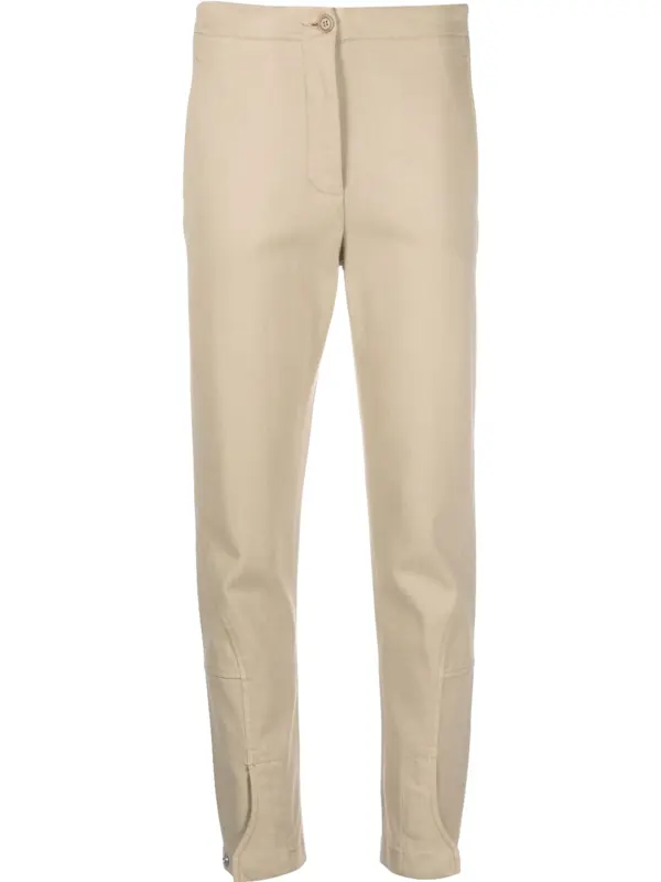 Aspesi High-waisted Wool Trousers - Neutrals