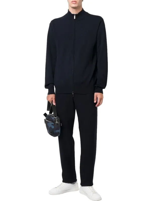 Giorgio Armani Zip-up Cardigan - Blue