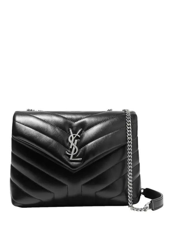 Saint Laurent Loulou Small Quilted Leather Shoulder Bag - Black