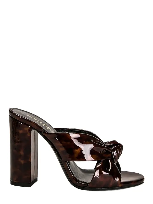 Saint Laurent Loulou 100 Mule Sandals - Manto Naturale