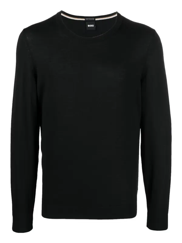 Hugo Boss Crew Neck Pullover - Black