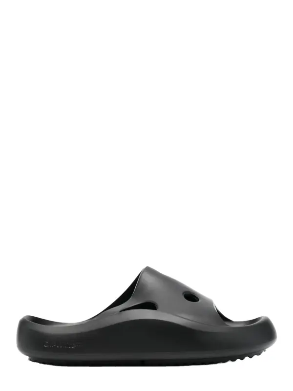 Off-White Hole-effect Rubber Slides - Black