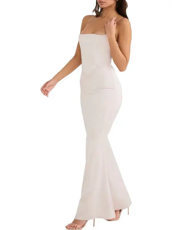 House Of Cb Olivette Corset Maxi Dress - Pink
