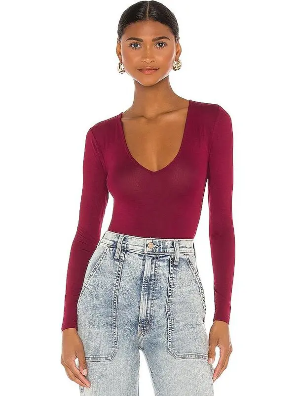 LOVERS AND FRIENDS Akron Bodysuit - Burgundy