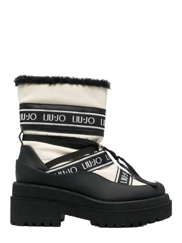 Liu Jo Flatform Ankle Boots - Black