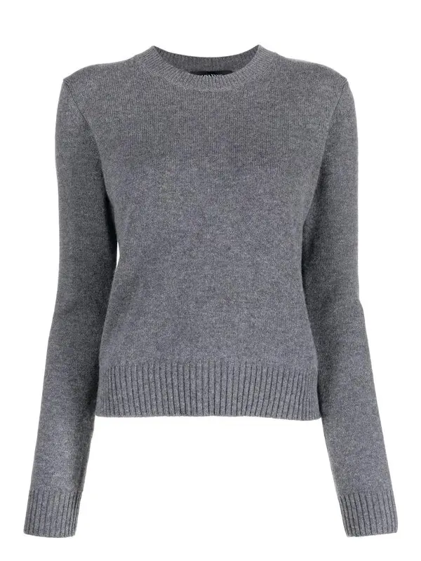 LISA YANG Crew Neck Cashmere Jumper - Grey